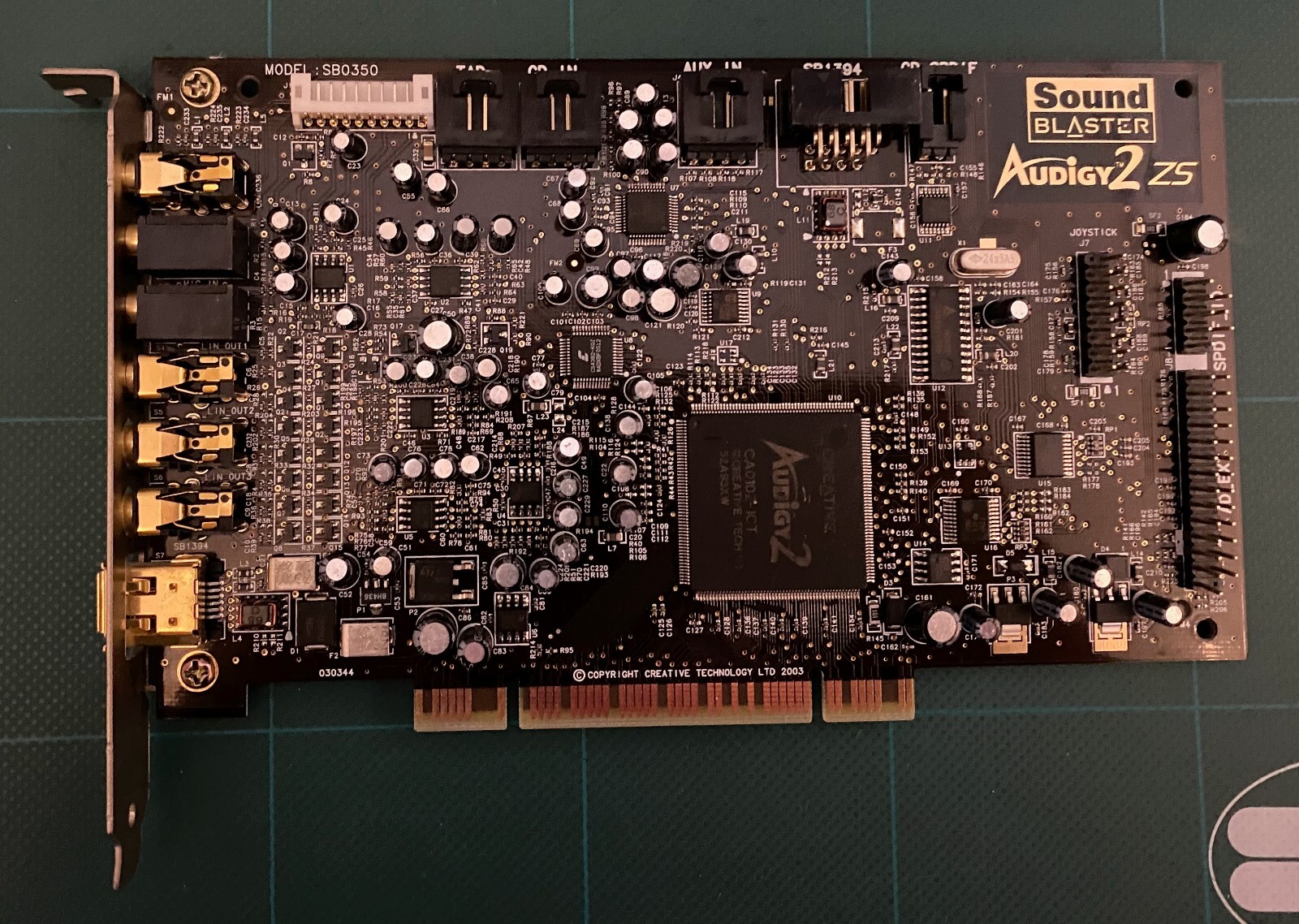 Creative Labs SB0350 Soundblaster Audigy 2 ZS PCI Sound Card Ref C3 for ...