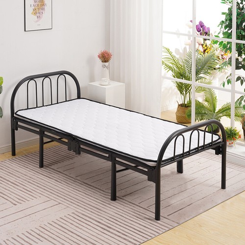 Durable Steel Folding Bed Compact Small Single Bed Frame Guest ...