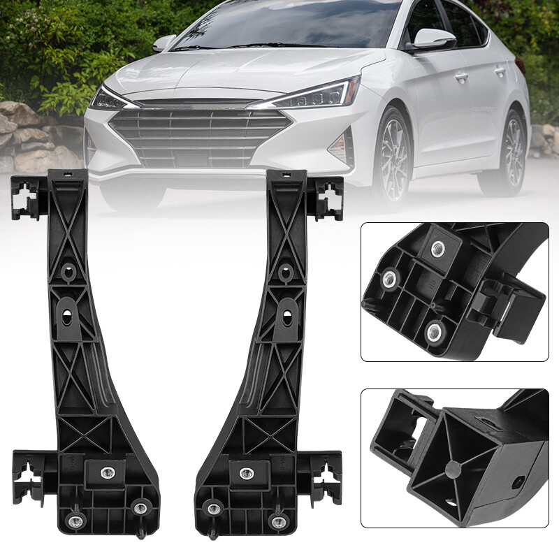 Pair Headlight Support Bracket Left & Right For Hyundai Elantra Sedan ...