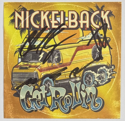 NICKELBACK Get Rollin CD + BAND SIGNED Cover Art Card Autograph Beckett ...
