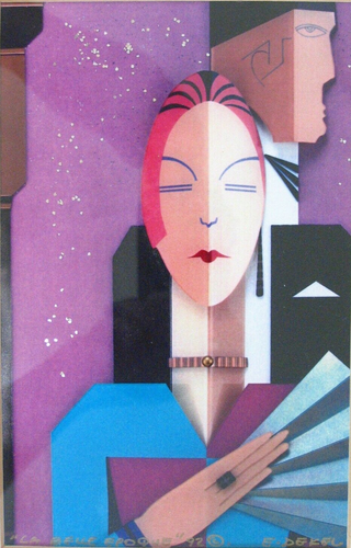 EMILE DEKEL La Belle Epoque Art Deco Signed Print | eBay