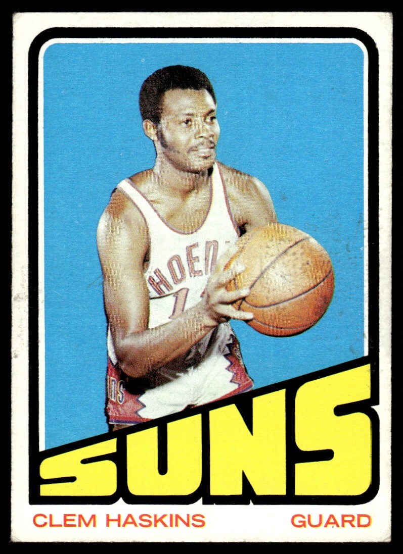1972-73 Topps Basketball Card Clem Haskins A Phoenix Suns #72 | eBay