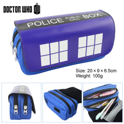 Cosplay Doctor Who Police Box Tardis Students Pencil Case Stationery ...
