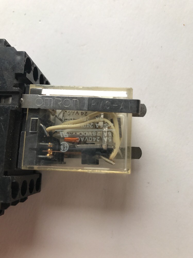 *USED* 5A250V 0666W1-RJ MAX-RELAY WITH OMRON MY4N 24 VDC BASE-FREE SHIP ...