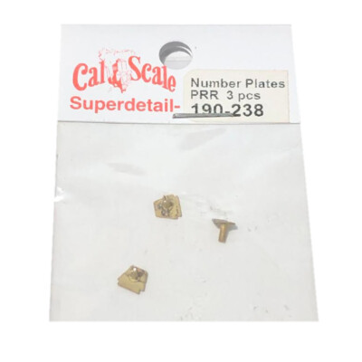 Cal Scale 190-238 Steam Loco Smokebox Front Number Plates (3) HO Scale ...