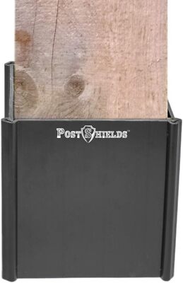 Post Shields Post Sleeve Post Protector 4x4 (3.5"x3.5") Fits Wood ...
