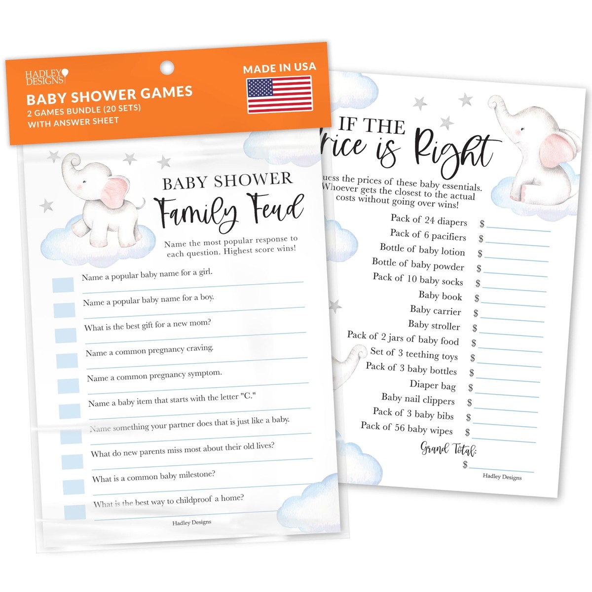 Elephant Themed Baby Shower Games