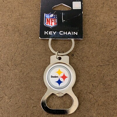 NFL Pittsburgh Steelers Football Logo Bottle Opener Key Chain NWT | eBay