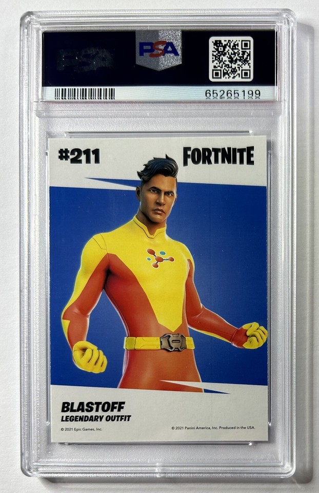 2021 Panini Fortnite Series 3 #211 Blastoff Cracked Ice PSA 9 Mint | eBay