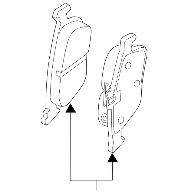 Genuine Volkswagen Brake Pads 3Q0-698-451-D | eBay
