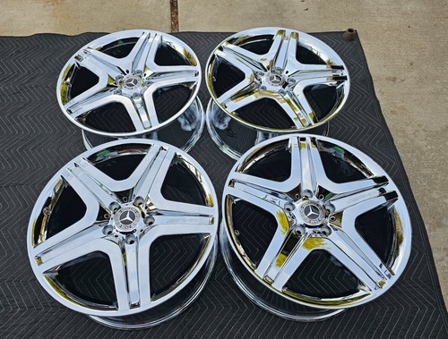 20 NEW CHROME OEM FACTORY MERCEDES G65 G63 G55 G550 G500 AMG WHEELS ...