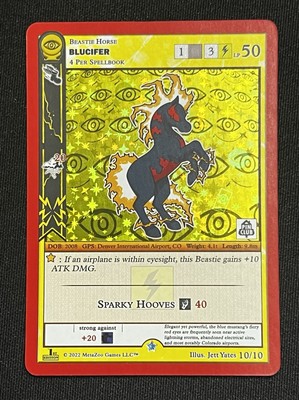 MetaZoo 2022 Seance Blucifer Pin Club Full Holo Very Rare Jett Yates 10 ...