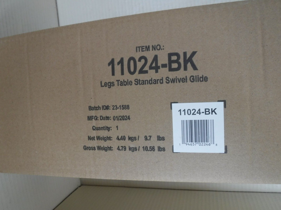 11024-BK Standard Swivel Glide Table Legs for Activity Tables | eBay