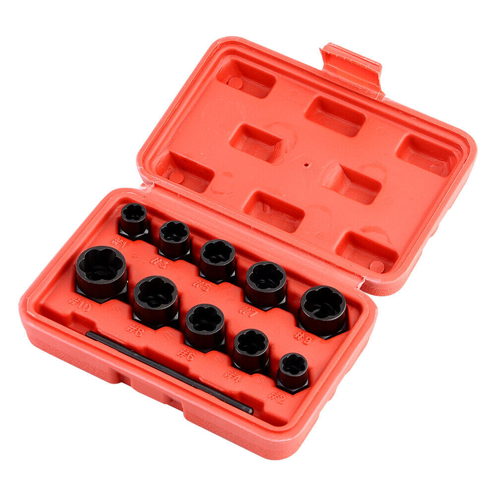 11Pcs Locking Wheel Nut Remover Set Stud Bolt Impact Twist Socket ...