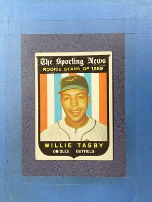 FB17) 1959 Topps #143 WILLIE TASBY RC The Sporting News Baltimore ...