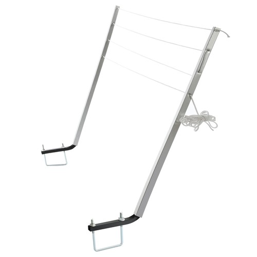 Clothesline Drying Rack Bumper Mount 48" Long Clothes Line For RV ...