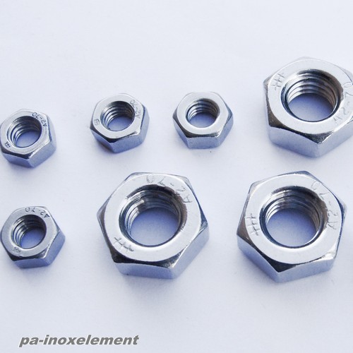 Sechskantmuttern DIN 934 A2 Edelstahl V2A VA muttern 2,5 M3 M4 M5 M6 M8 M10 M12 | eBay