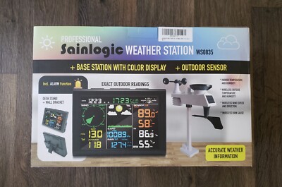 Sainlogic Wireless Weather Station with Outdoor Sensor and Weather ...