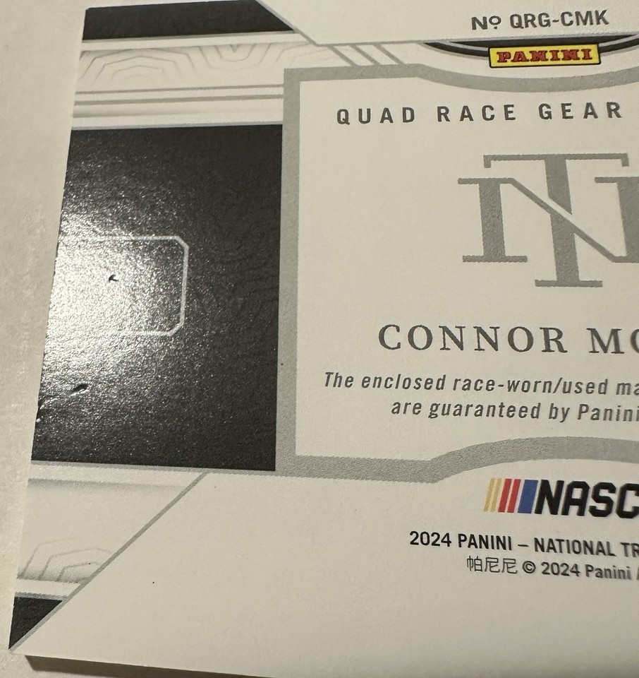 2024 NATIONAL TREASURES RACING QUAD RACE GEAR GRAPHS CONNER MOSACK AUTO ...