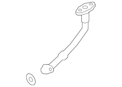 Genuine Volkswagen Oil Return Line 04L-145-736-H | eBay