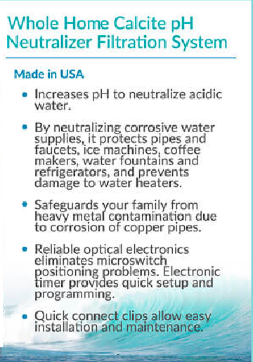 Whole House CALCITE pH Acid Neutralizing Water Filtration + Upflow ...