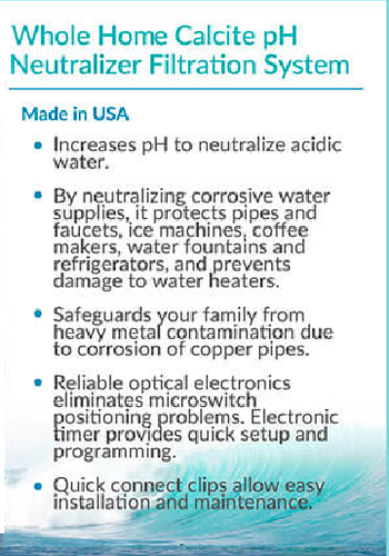 Whole House CALCITE pH Acid Neutralizing Water Filtration + Upflow ...