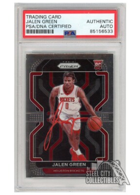 Jalen Green 2021-22 Panini Prizm Autograph Rookie Card #306 PSA/DNA (Red) | eBay