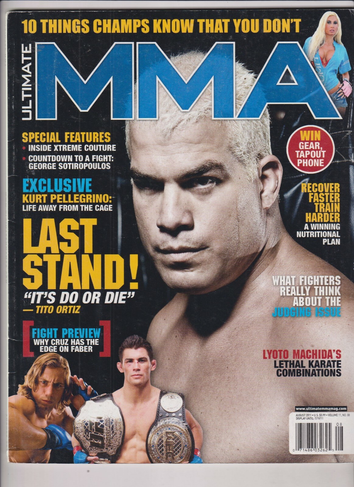 Ultimate MMA Mag Kurt Pellegrino Lyoto Machida August 2011 103019nonr ...