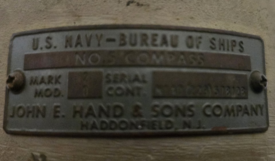 US Navy Bureau of Ships No. 5 Compass - Mark 2 model - magnetic compass ...