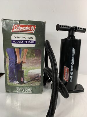 Coleman Hand Pump Dual Action Quick Pump -Manual-Air Pump-Inflator- | eBay