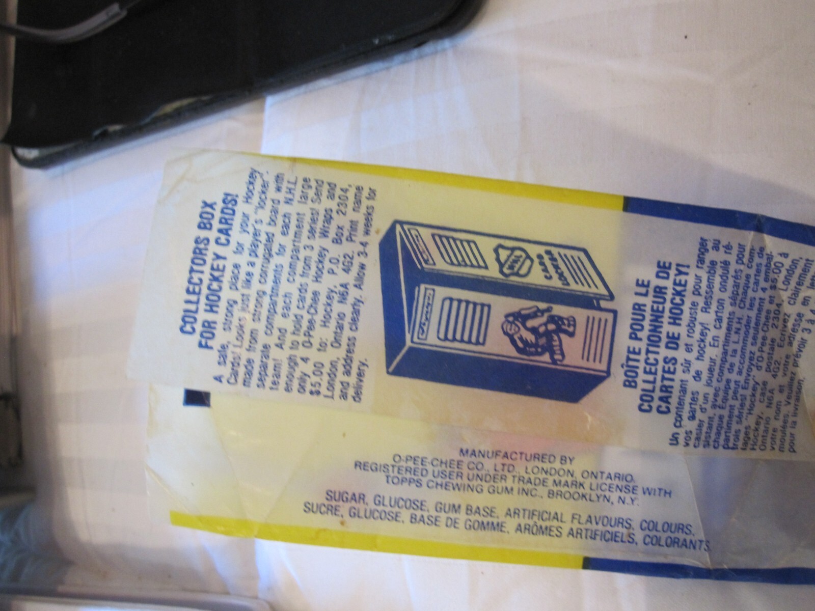 1985-86 O-Pee-Chee NHL Hockey Card Wax Pack Wrapper OPC Lemieux Rookie ...