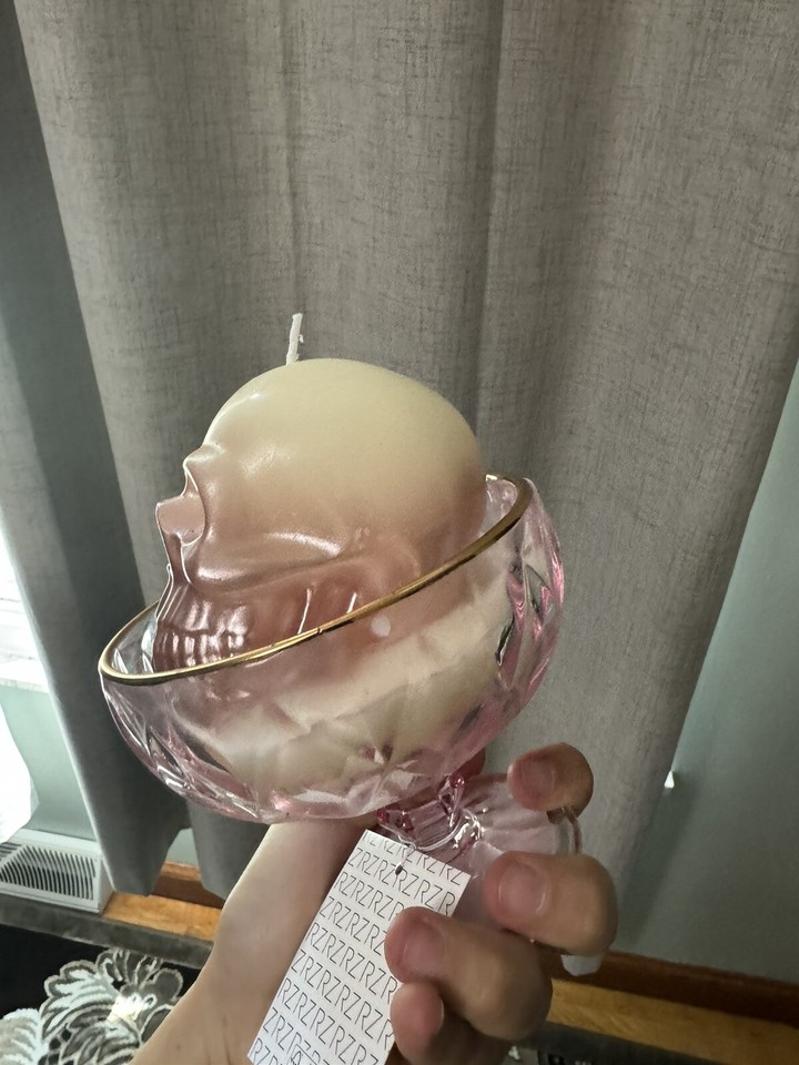 Parfait Ice Cream Skull Scented Candle Slay The Day 13 Oz Ombré Pink ...