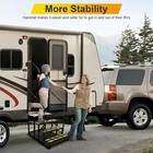 4 Step RV Steps with 2 Handrails Portable Stairs Steps for RV Camper ...