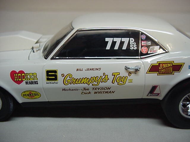 GRUMPY'S TOY BILL JENKINS 1968 PRO STOCK CAMARO RSC CHEVY NHRA 1-24 ...