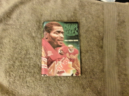 1984 PHILADELPHIA STARS MEDIA GUIDE Yearbook USFL CHAMPS! JIM MORA SAM ...