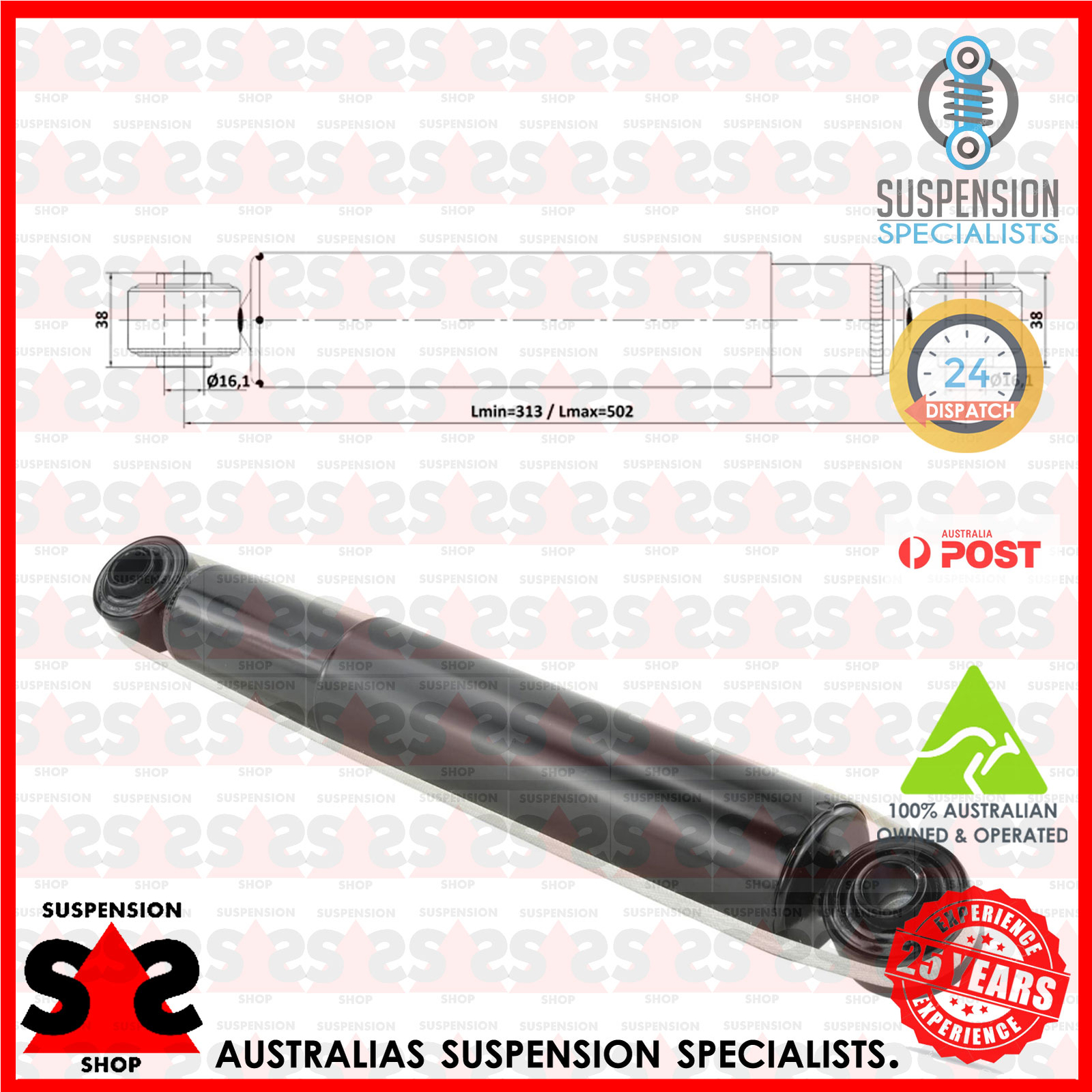 Rear Axle Shock Absorber Suit HYUNDAI H-1 / Starex Bus (A1) 2.4 H-1 ...