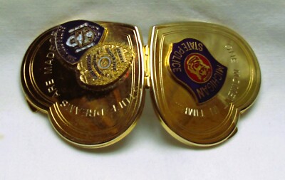 Ladies Compact Engraving & Miniature Police Badges MSP & San Diego | eBay