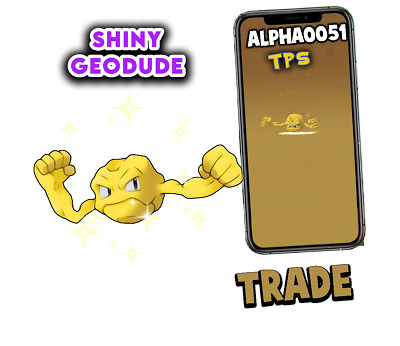 Pokemon Shiny Geodude Kanto Registered Trade or Ultrafriends | eBay