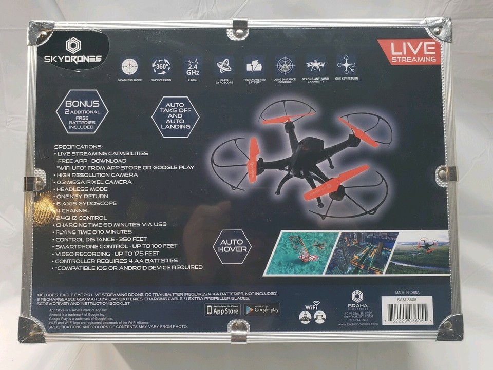 Skydrones Eagle Eye 3.0 - Live Streaming HD Drone | eBay