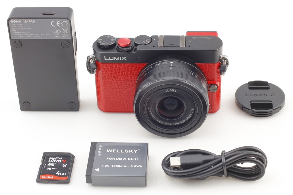 English OK! [MINT] Panasonic LUMIX DMC GM5 Red 16MP 12-32mm Lens Kit ...