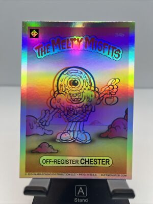 The Melty Misfits Series 2 Off-register Chester Foil 34b Buff Monster ...