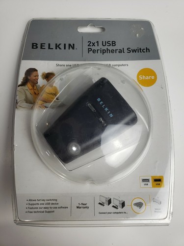 Belkin 2x1 USB Peripheral Switch, F1U201V 722868553473| eBay