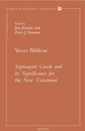 Contributions to Biblical Exegesis and Theology Ser.: Voces Biblicae ...