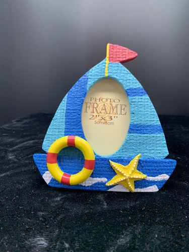 Nautical Themed Picture Frame 3D Resin Coastal Ocean Beach 2x3 pictures ...