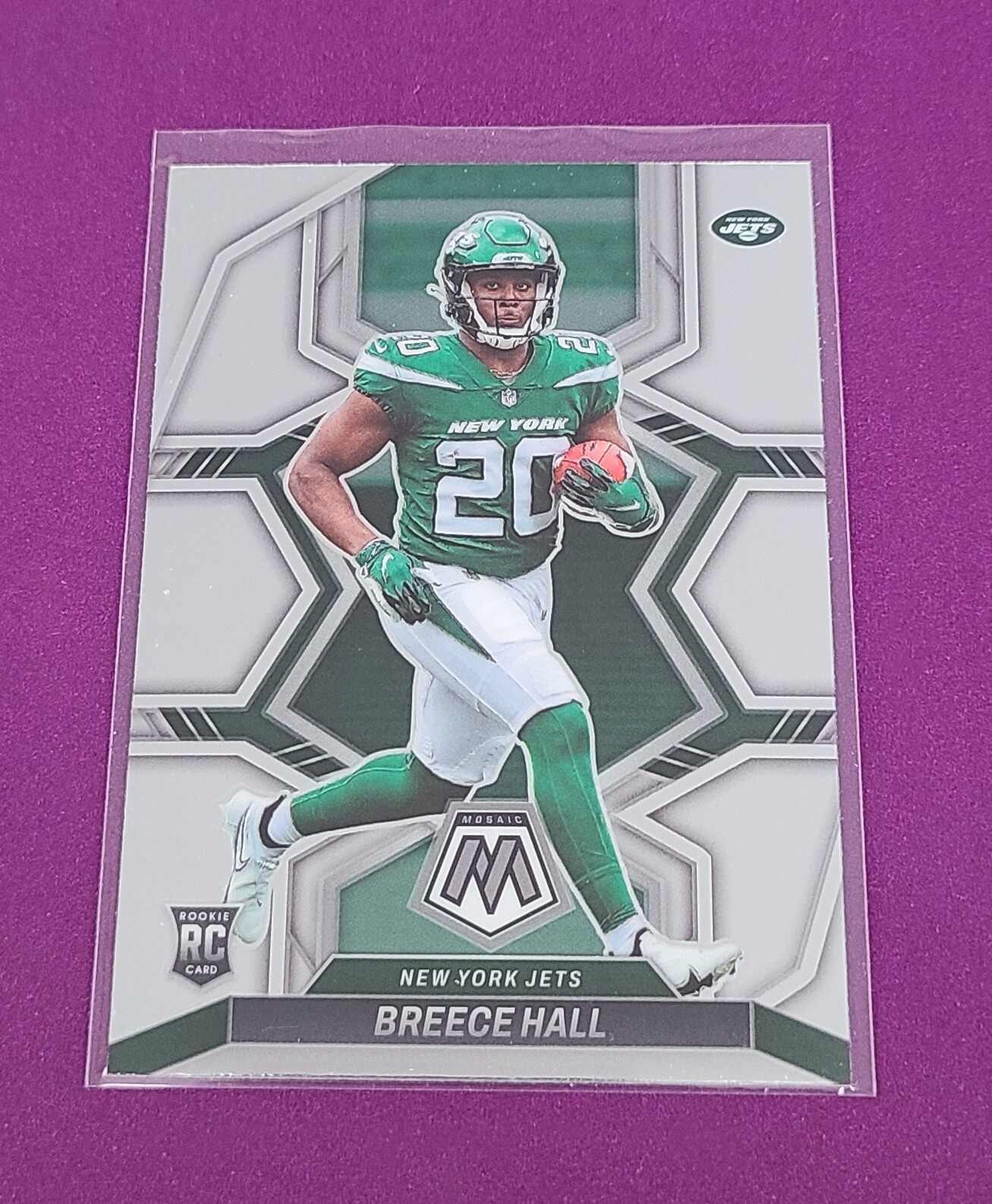 2022 Panini Mosaic RC #307 Breece Hall New York Jets Football Card B2 ...