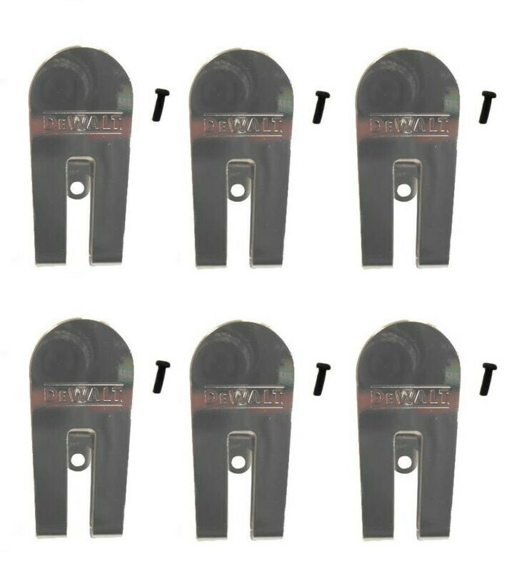 (6) DeWalt N435687 Belt Hook Clip Kit for DCF620 DCF620B DCF622 Drywall ...