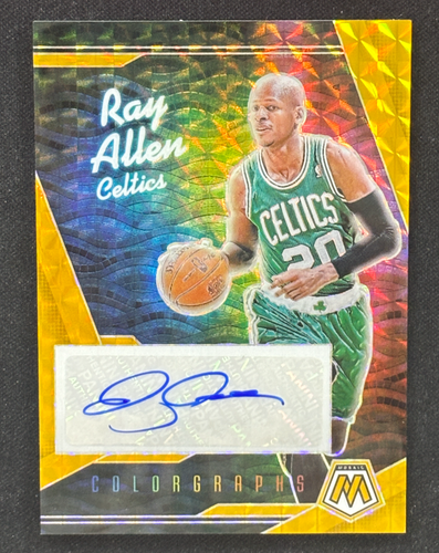 Ray Allen 2024-25 Panini Mosaic 08/10 Auto Gold Colorgraphs #COL-RAY | eBay
