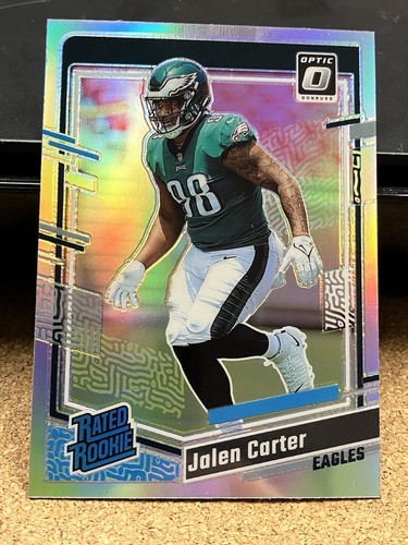 Jalen Carter Donruss Optic Silver Prizm Reflector Rated Rookie Card ...