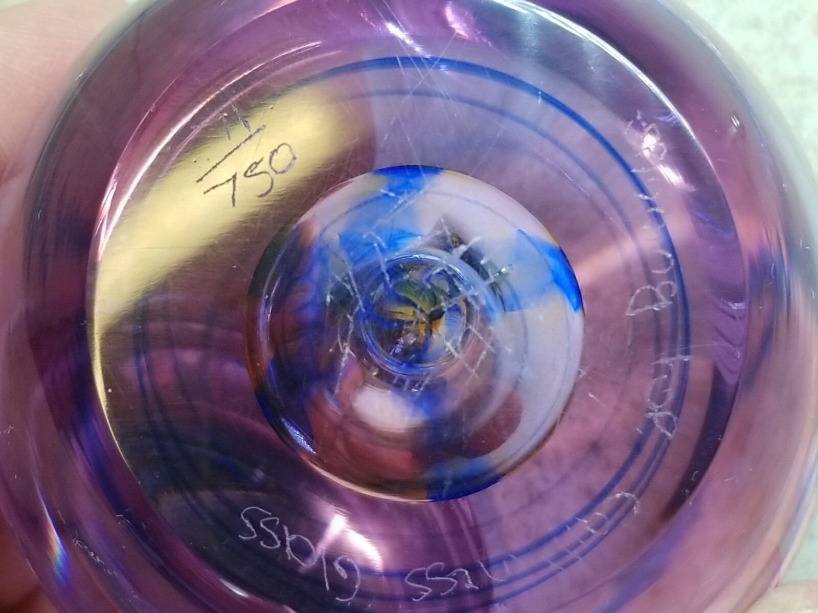 Caithness Scotland Art Glass 3" Paperweight Spinning Top #71/750 | eBay