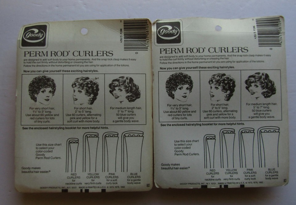 Lot of 28 Vintage Goody Permrod Curlers 430/3 1982 Made in USA NOS Pink ...
